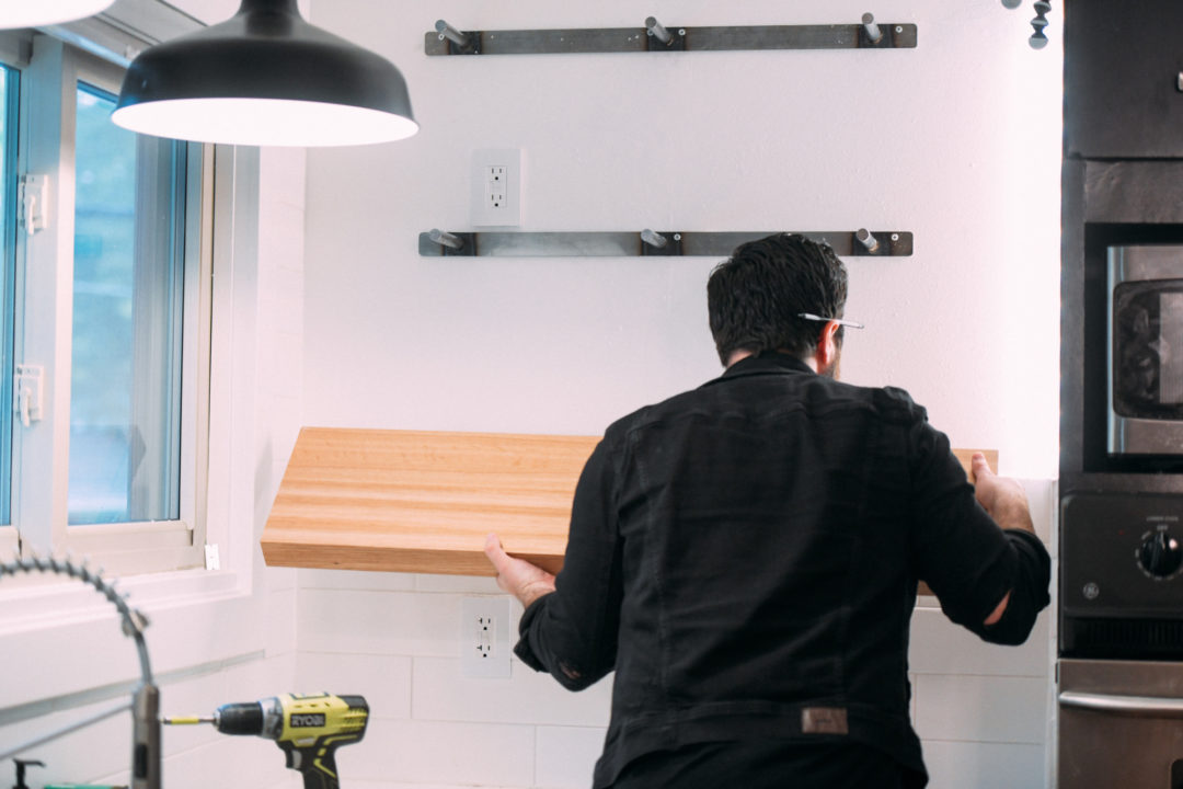 Super Duty Floating Desk Bracket | Walnut Wood Works